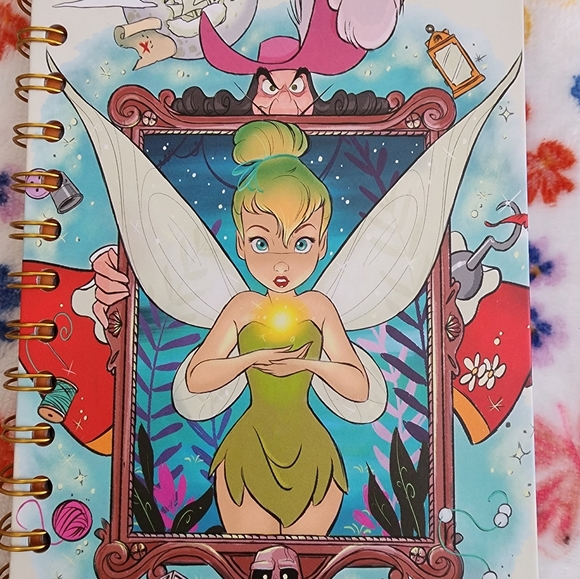 Disney | Office | Disney Tinkerbell And Captain Hook Notebook | Poshmark